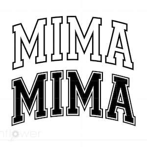 Mima Svg, Grandma Svg, Varsity Mima Svg, Gift for Grandma Svg, Mima T ...