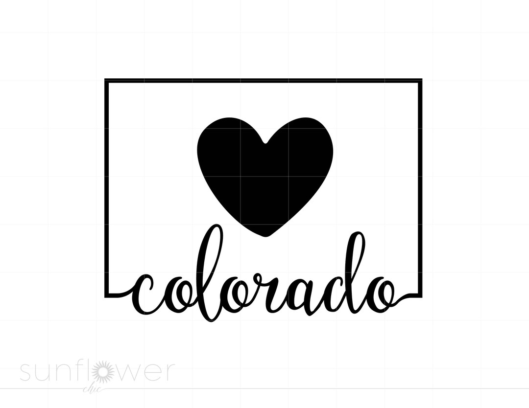 Colorado Svg, Colorado Mountains Svg, Colorado Native, Love Colorado ...