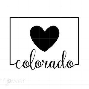 Colorado Svg, Colorado Mountains Svg, Colorado Native, Love Colorado ...