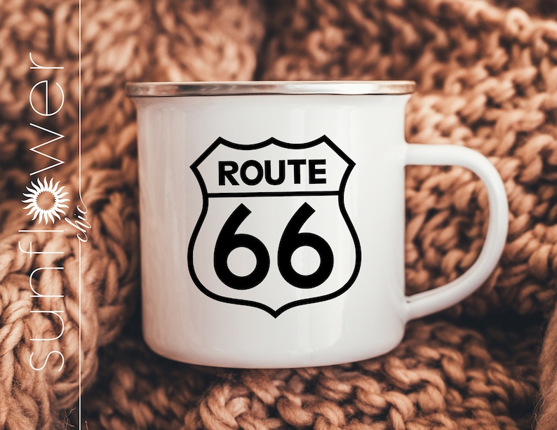 Route 66 Sign SVG | Route 66 Sign Clipart | Route 66 Sign Cut File ...
