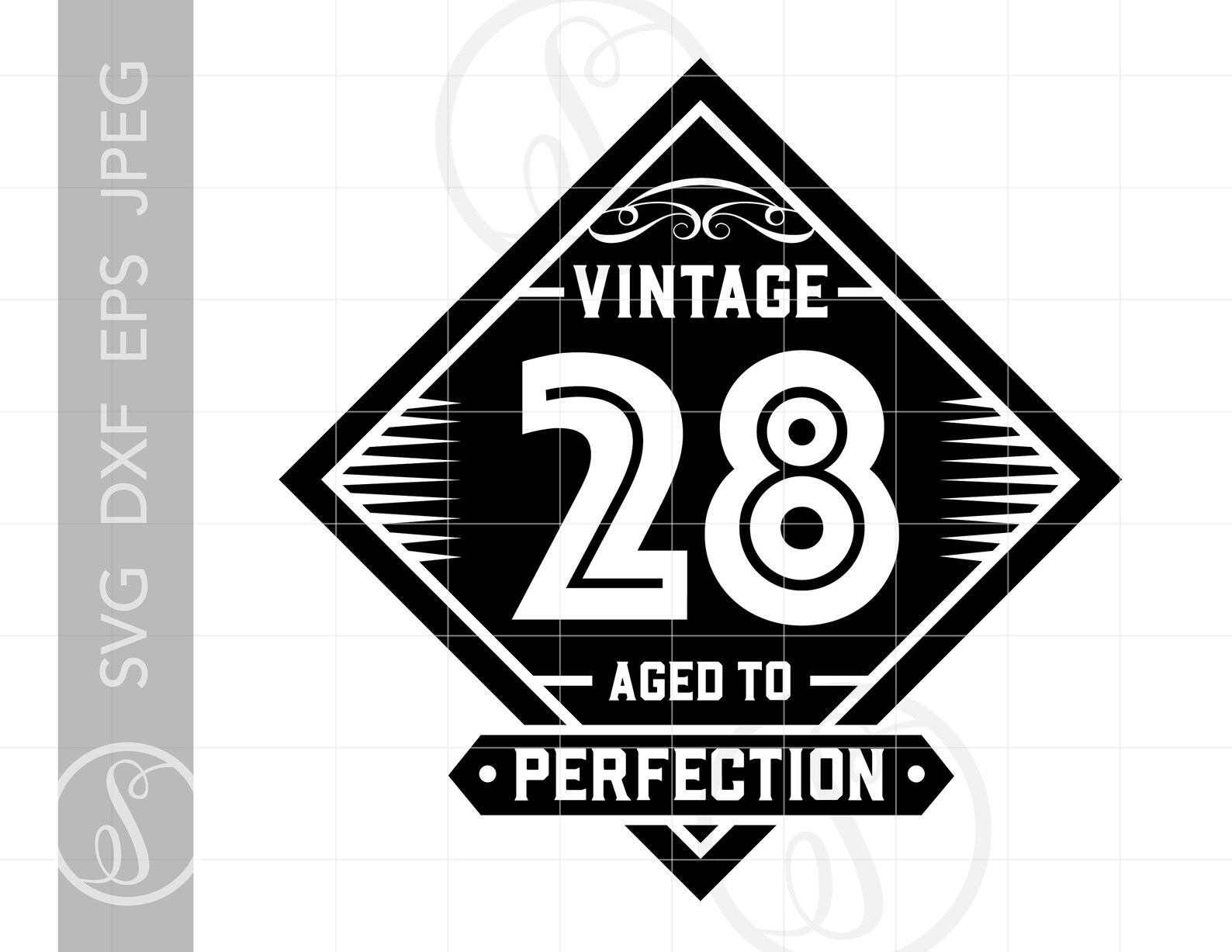 Vintage 28 SVG Clipart Vintage 28 Cut File Vintage 28 Aged - Etsy
