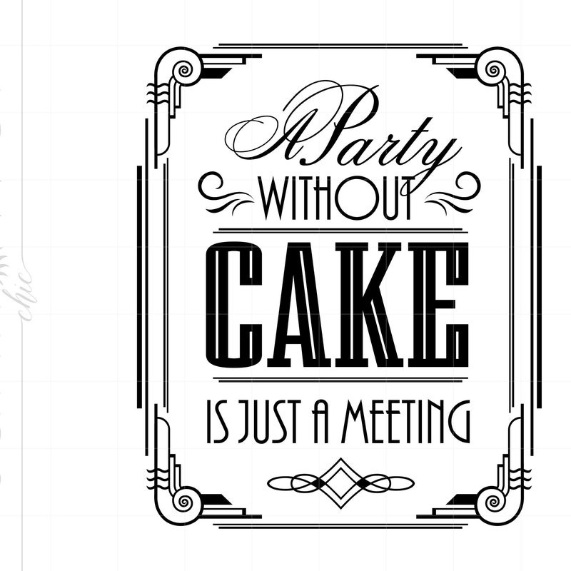 A Party Without Cake - Etsy
