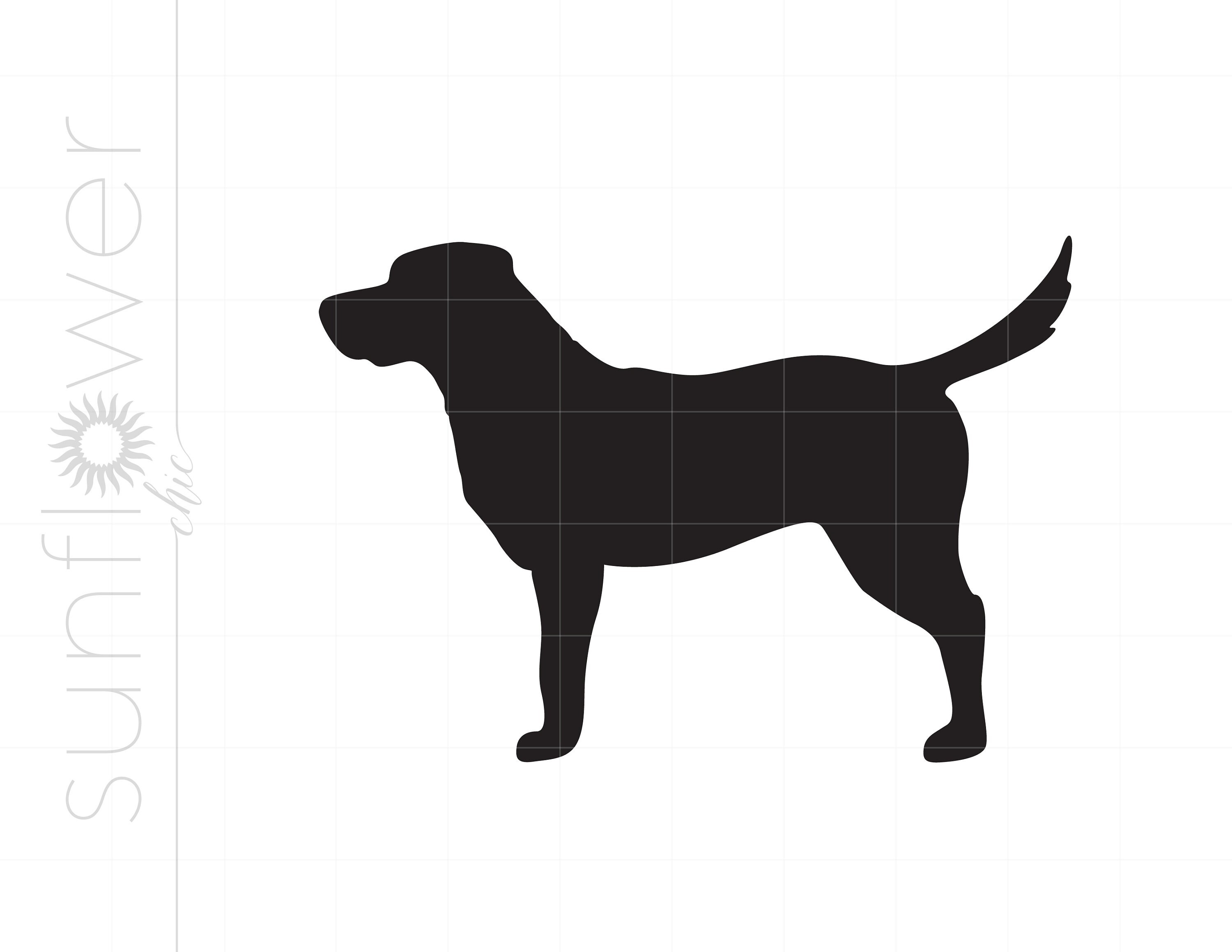 Labrador SVG Labrador Clipart Labrador Silhouette Cut File - Etsy
