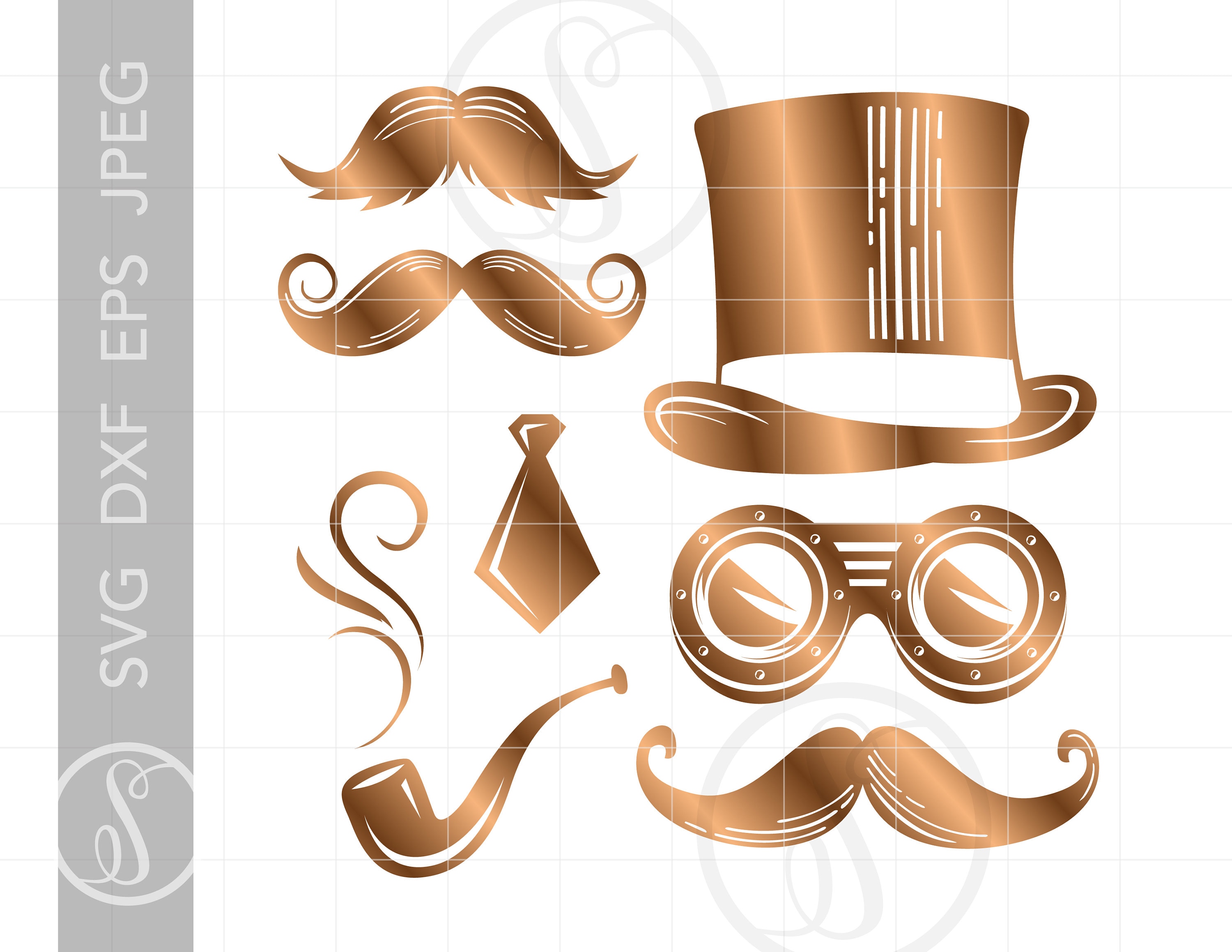 STEAMPUNK Svg Cut File Clipart Downloads Bronze Steam Punk - Etsy Ireland