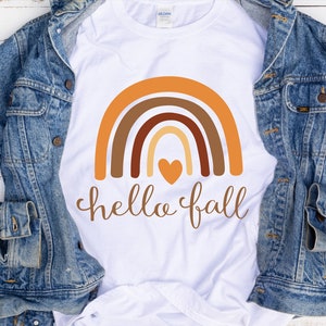 Fall Boho Rainbows SVG Bundle | Boho Rainbows Svg Clipart | Autumn Boho ...