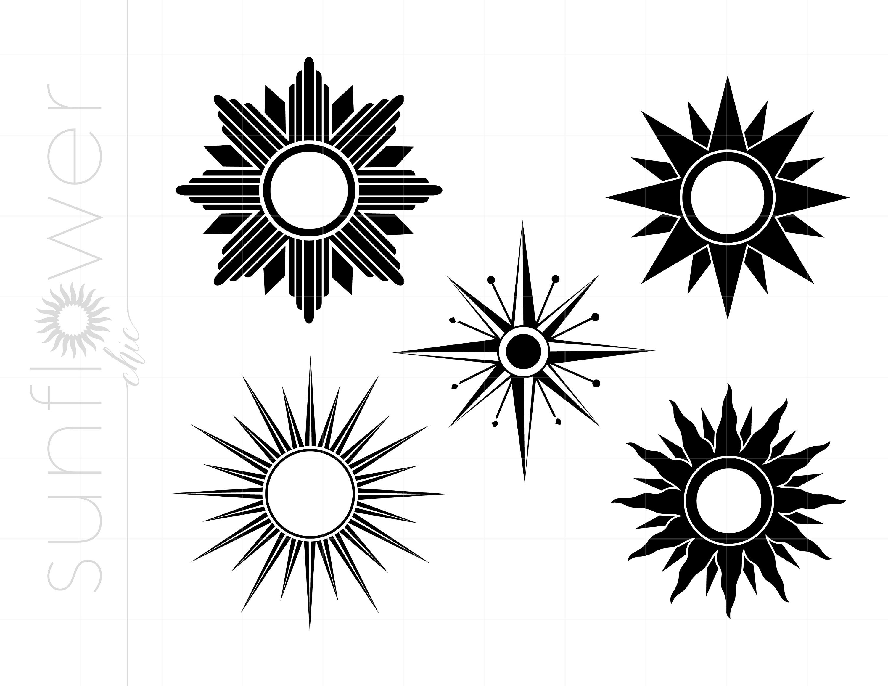 Art Deco Stars SVG Downloads Art Deco Cut File Clipart Art - Etsy