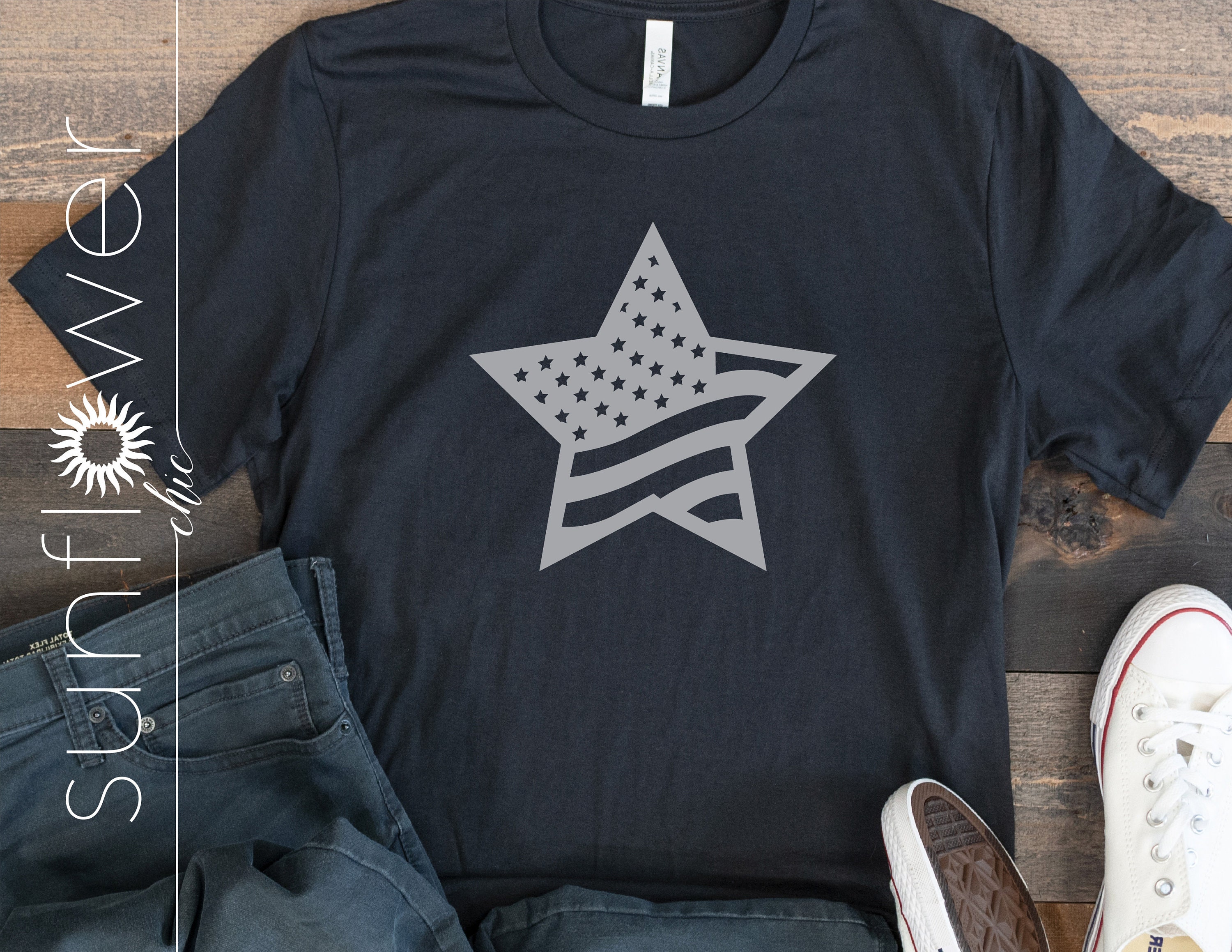 US Flag Star SVG Clipart, American Flag Star Svg Jpg Eps Pdf Png Dxf ...