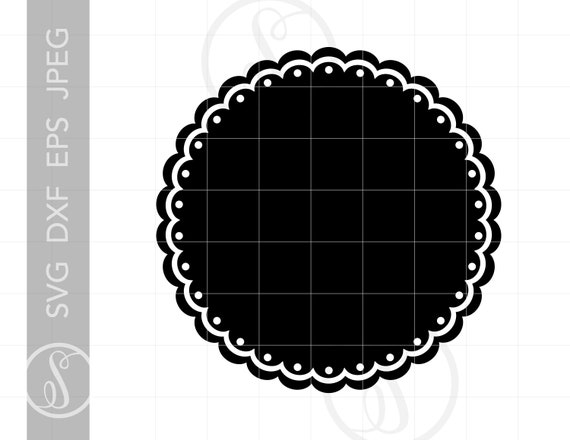 Scalloped Border SVG Scalloped Border Clipart Scalloped | Etsy