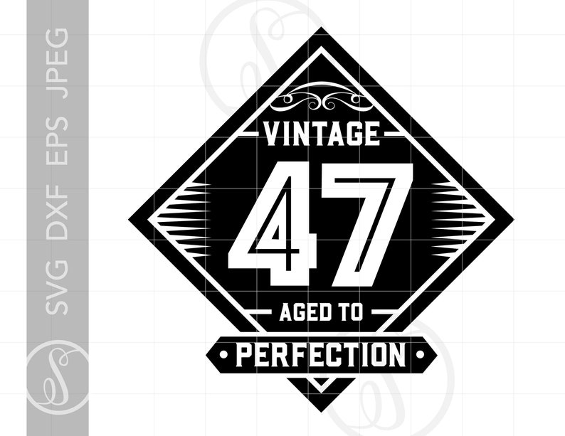 Vintage 47 SVG Clipart Vintage 47 Cut File Vintage 47 Aged - Etsy