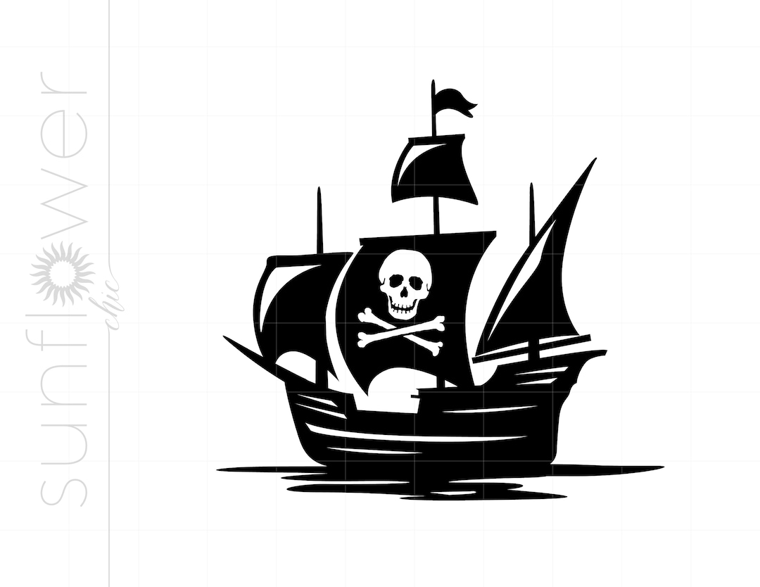 Pirate Ship SVG, Black Pearl Svg, Pirate Ship Cut File for Cricut ...