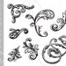 Baroque SVG Clipart Dxf Eps Jpeg Downloads Baroque Filigree | Etsy
