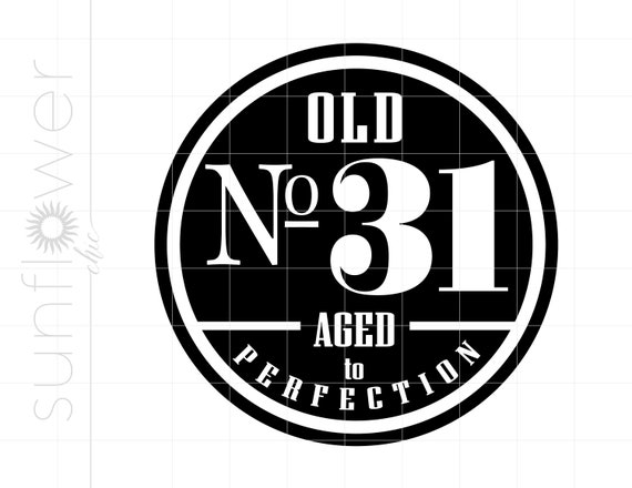 Old Number 31 SVG Clipart 31st Cut File for Cricut Old No. | Etsy
