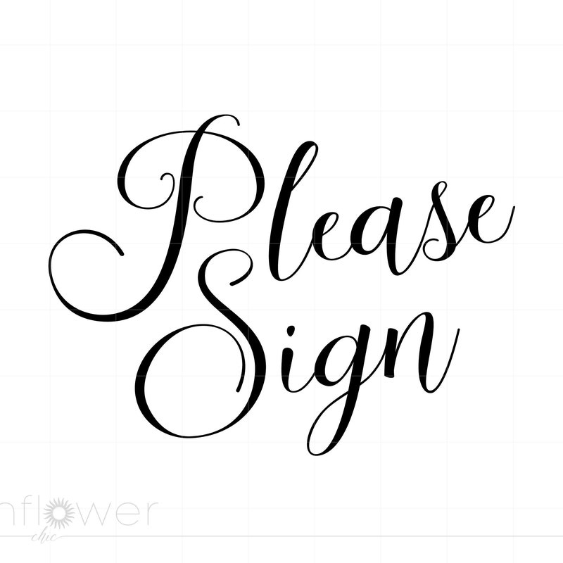 Please Sign Svg - Etsy