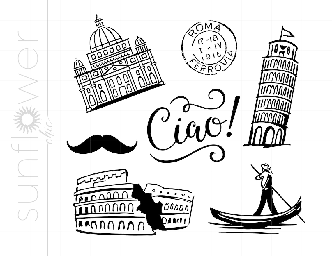 ITALY Svg Cut File Clipart Downloads Italian Svg Dxf Pdf - Etsy