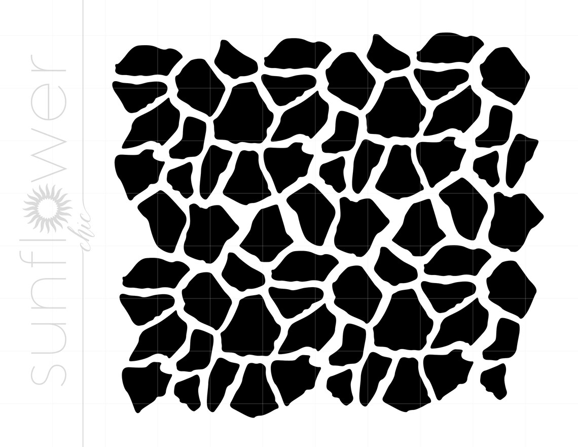 Giraffe Spots SVG | Giraffe Pattern Download | Giraffe Spots Silhouette ...