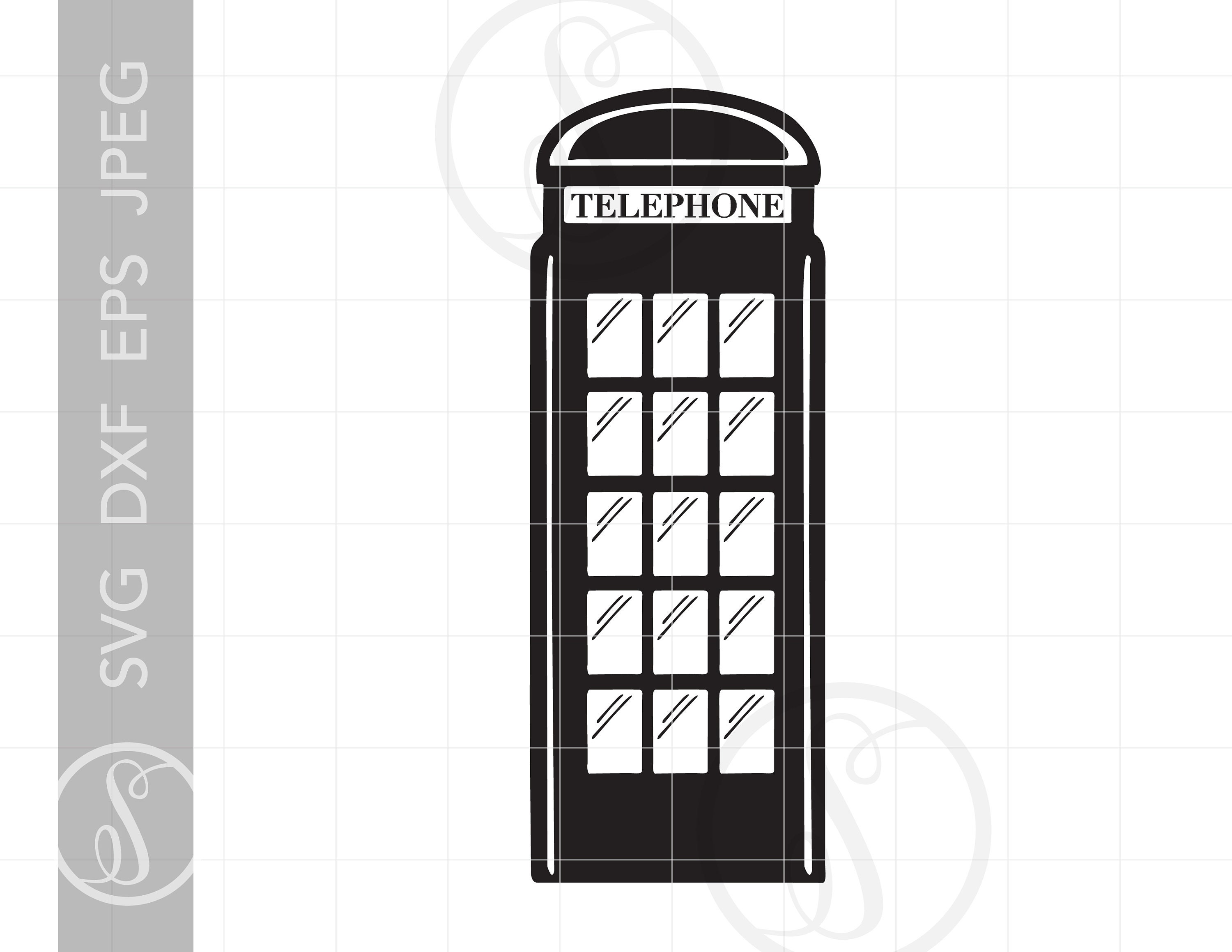 Phone Booth SVG Phone Booth Clipart Phone Booth Silhouette - Etsy Hong Kong