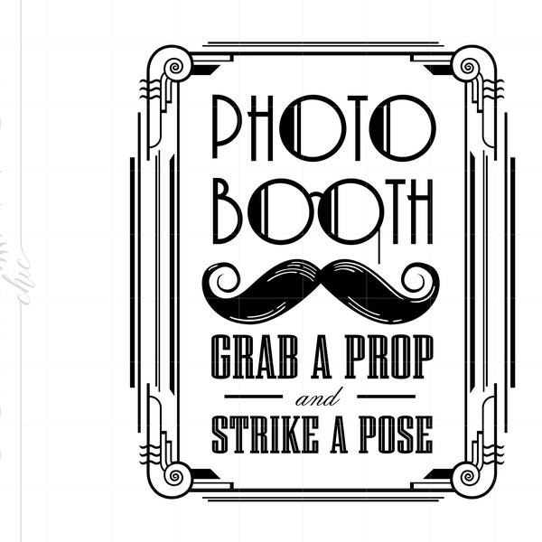 Roaring 20s Photo Booth Svg - Etsy