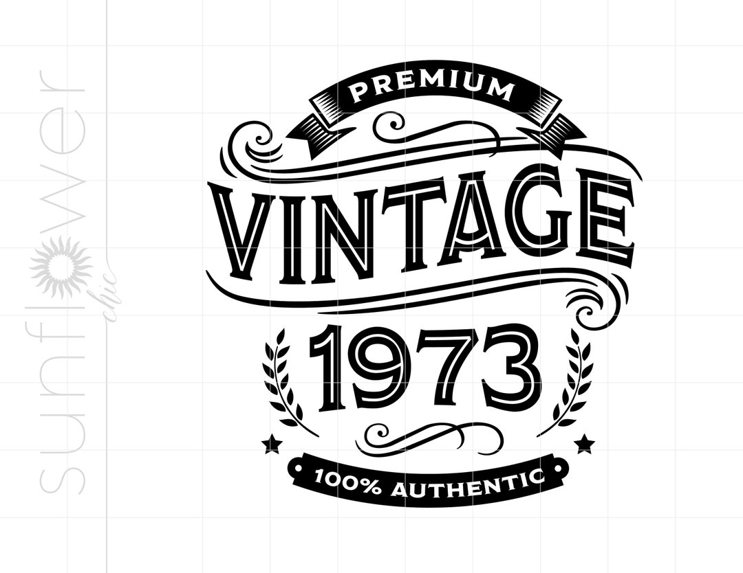 1973 SVG Downloads | Born in 1973 Birthday Svg Cricut Silhouette Cut ...