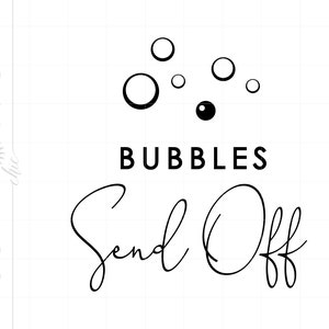 Wedding Svg, Wedding Bubbles Send off Cut File, Minimalist Wedding Svg ...