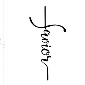 SAVIOR CROSS Script Svg Cut Files Clipart Downloads | Savior Svg Dxf ...