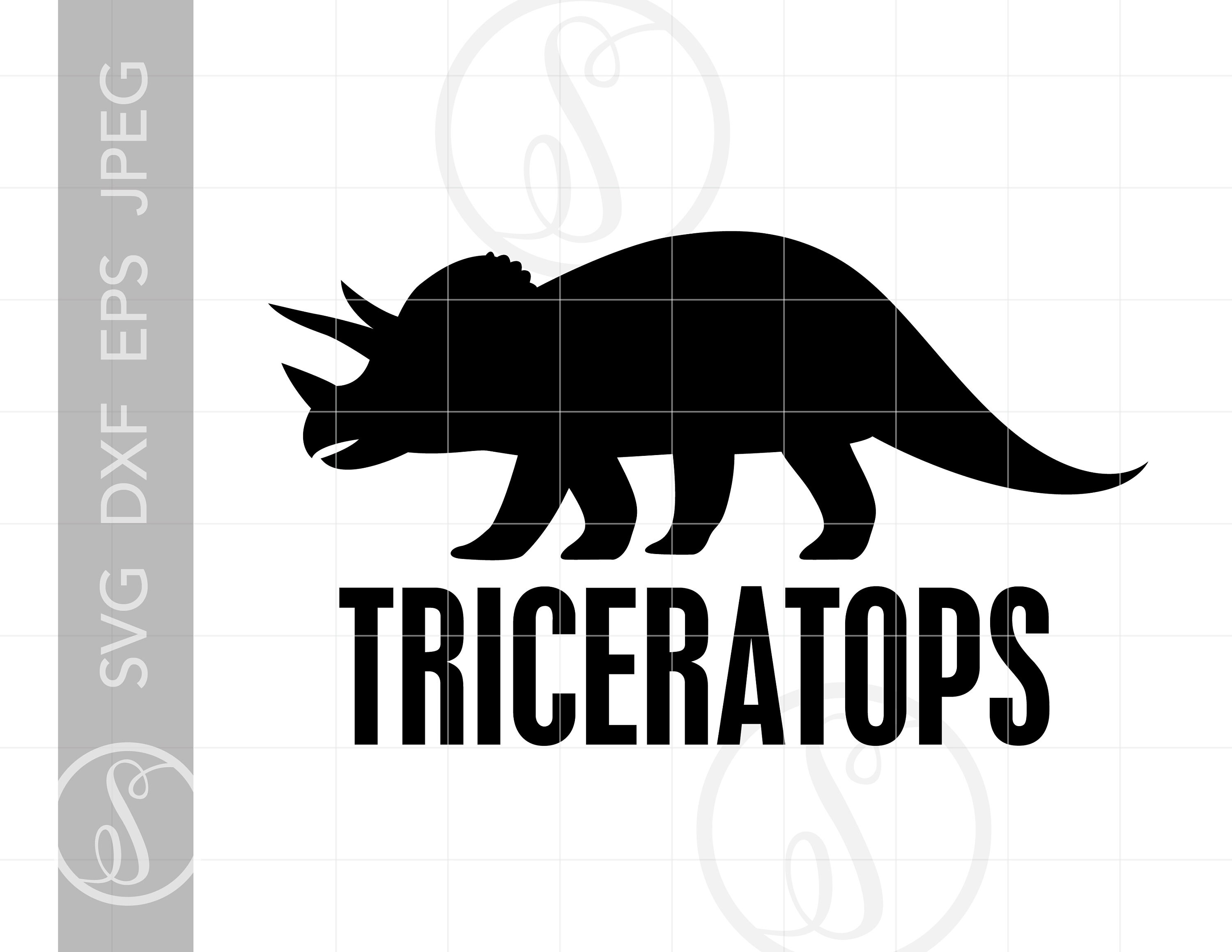 Triceratops SVG Triceratops Clipart Triceratops Silhouette - Etsy Schweiz