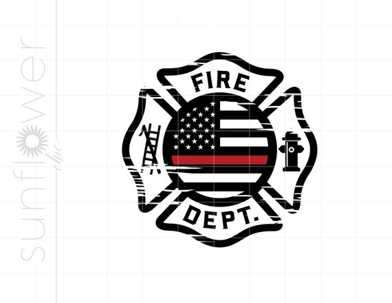 Fire Dept Svg Download Fire Fighter Emblem Svg American - Etsy