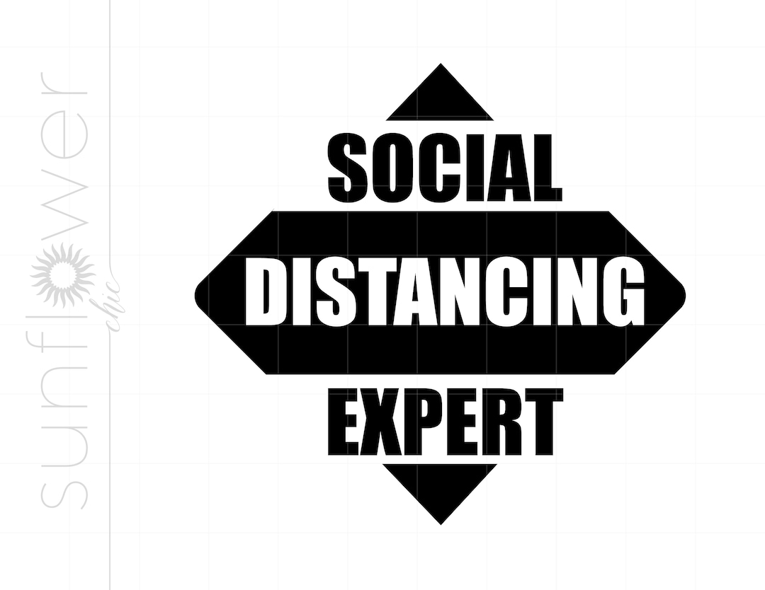 Social Distancing Expert SVG Clipart | Social Distancing Expert ...