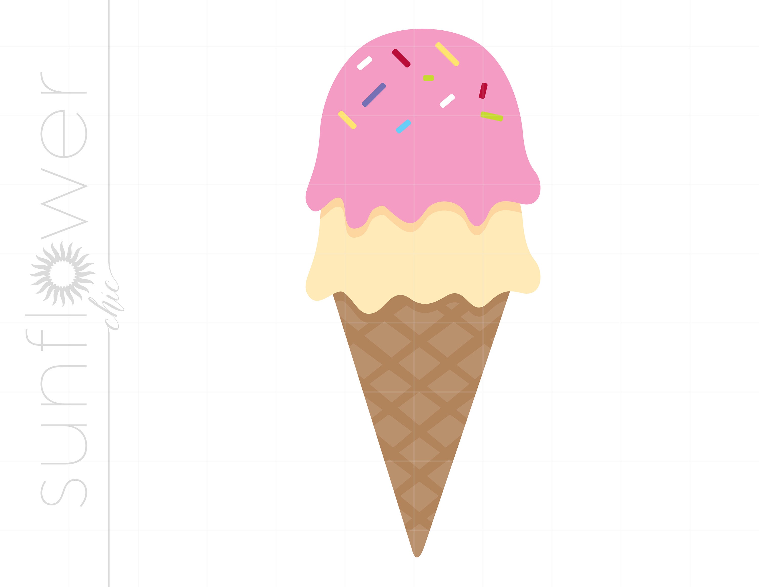 Ice Cream Cone With Sprinkles Svg File Clipart For Cricut Ph
