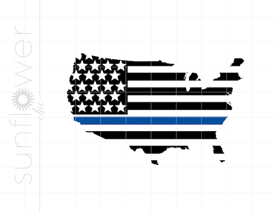 Police Svg US Police Flag Svg Cut Files Police Officer - Etsy