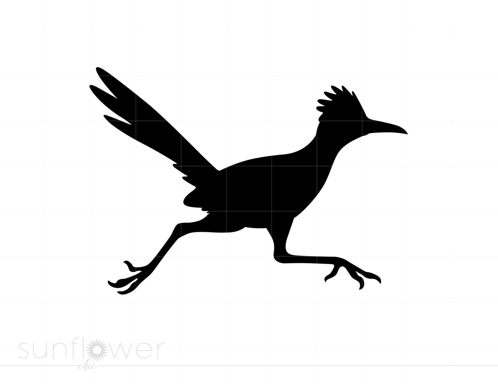 Roadrunner Silhouette SVG – Desert Bird Clipart – Instant Download for ...
