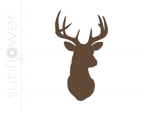Deer Head SVG Deer Buck Svg Deer Head Silhouette Cut File - Etsy Australia