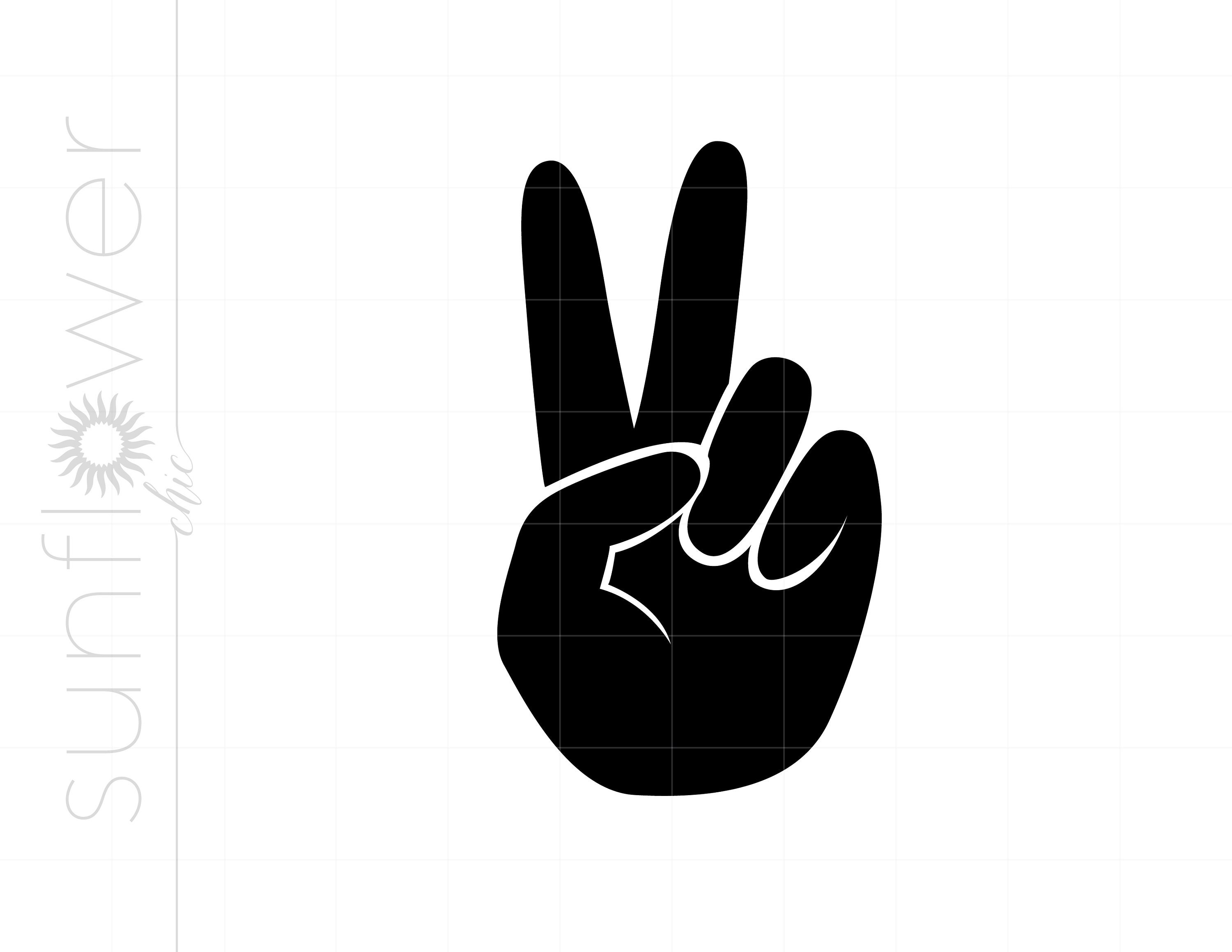 Peace Hand Sign Clipart
