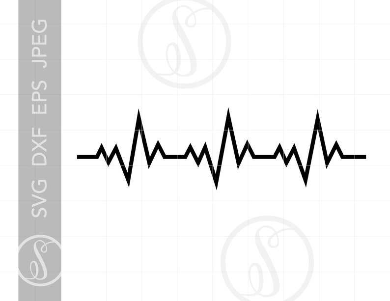 Heartbeat Ekg SVG Heartbeat Ekg Clipart Heartbeat Ekg Cut | Etsy
