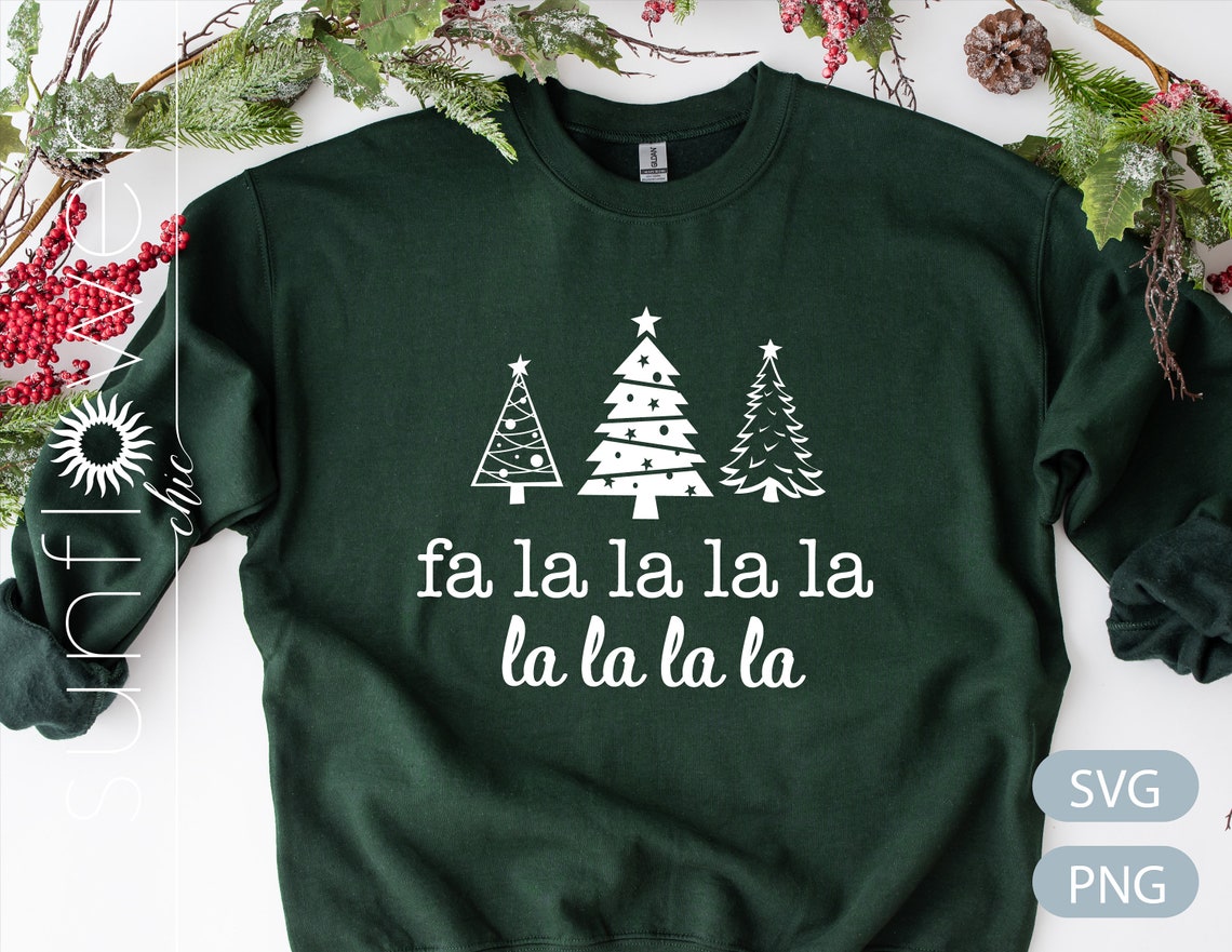 Fa La La Svg Christmas SVG Falala Svg Holiday Saying Cut - Etsy