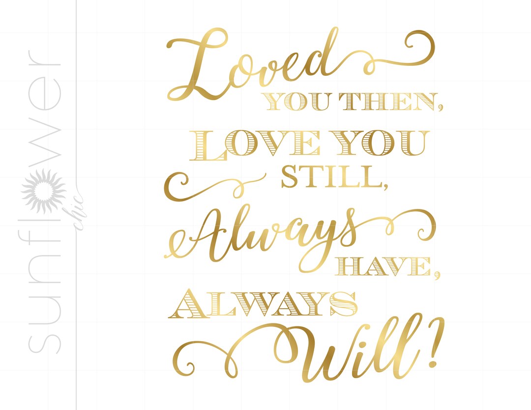 Wedding Svg, Love Quote Svg Cut Files, Love Quote Svg File, Gold ...
