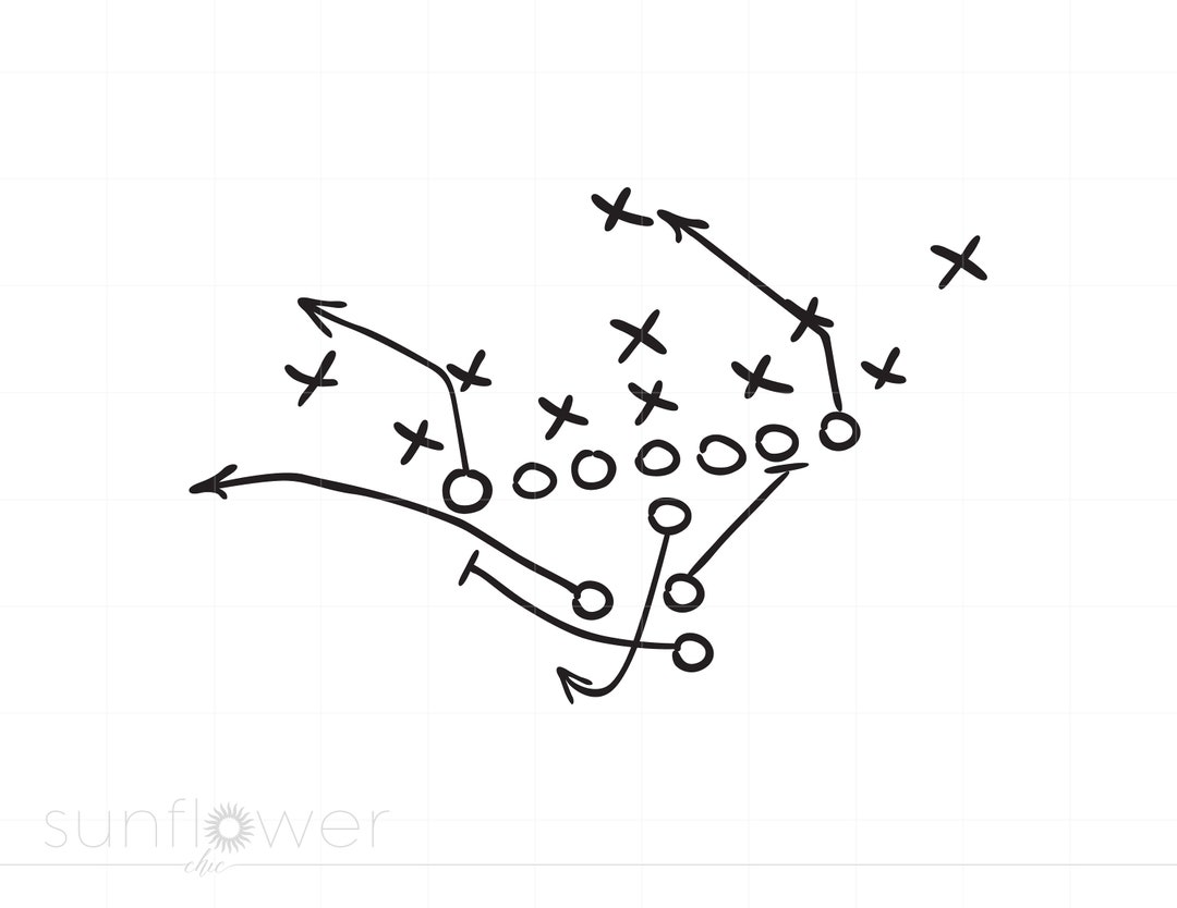 Football Playbook Art Svg Cut File Clipart Downloads, Football Play Svg ...