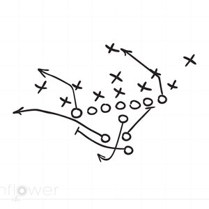 Football Playbook Art Svg Cut File Clipart Downloads, Football Play Svg ...