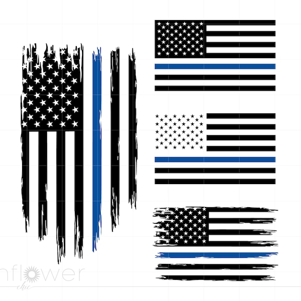 Blue Line Svg - Etsy