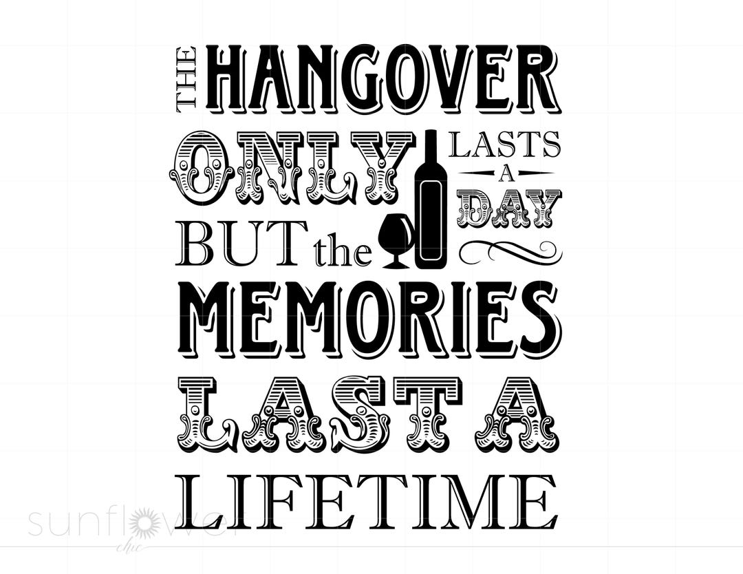 Bar Sign Svg, Hangover Quote Bar Sign Svg, Party Sign Decorations ...
