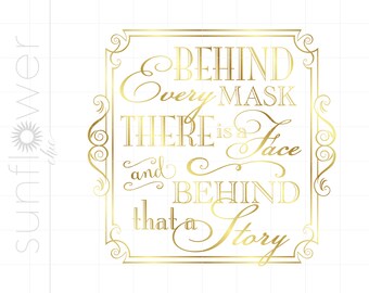 Behind Every Mask is a Face - Etsy