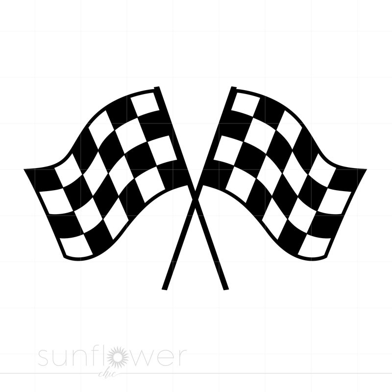 Checkered Flag Svg - Etsy