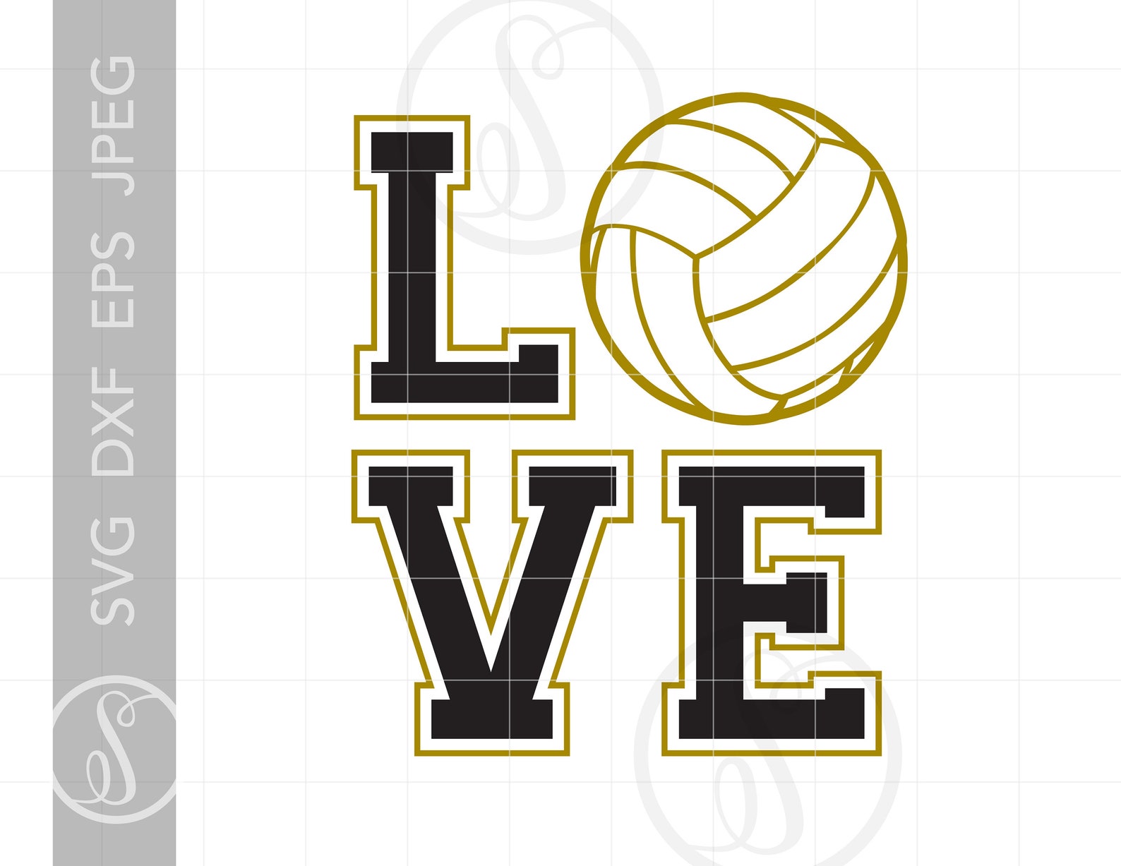 Love Volleyball Svg Cut Files Love Volleyball Png Sports - Etsy