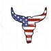 American Flag Cow Skull Svg, US Flag Svg Cut File for Cricut Silhouette ...