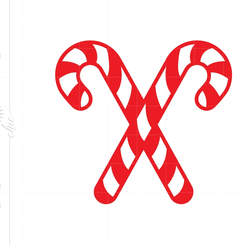 Crossed Candy Canes - Etsy