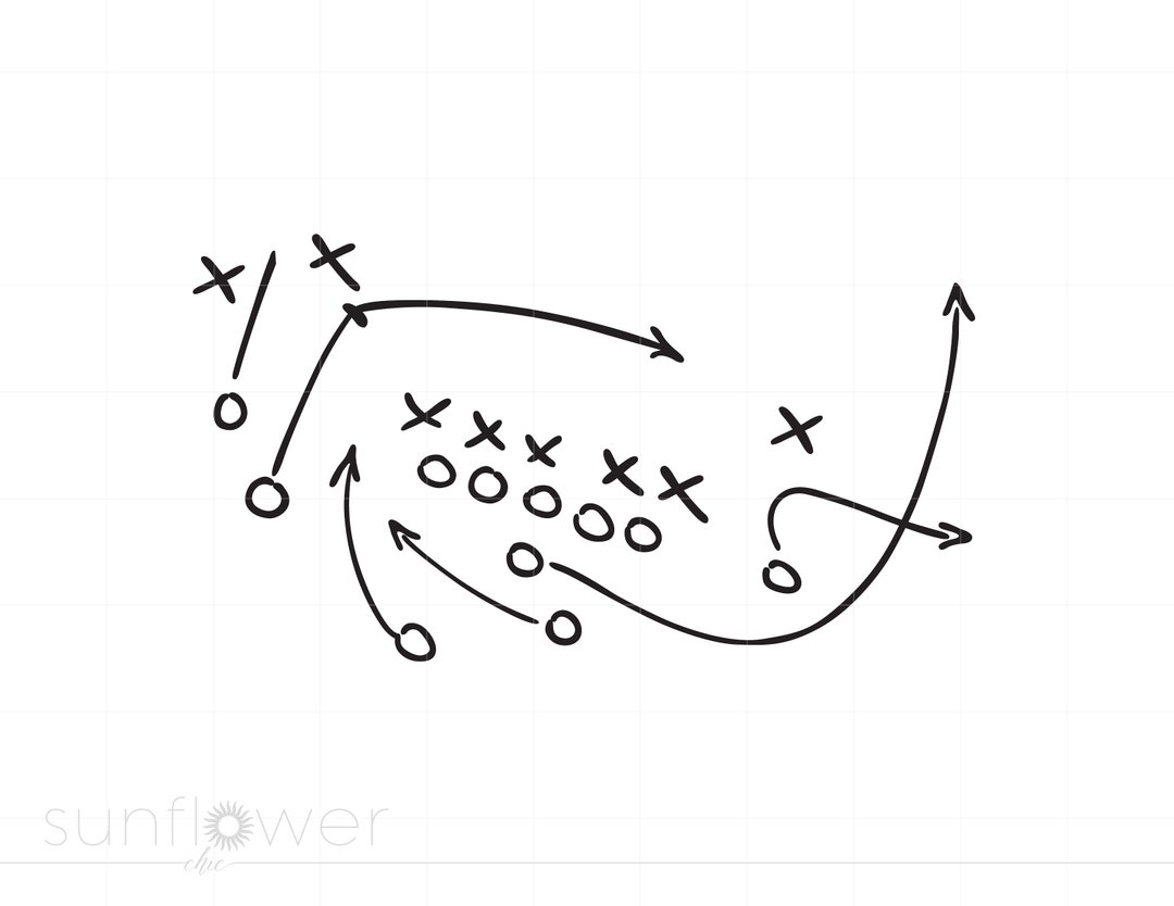 Football Playbook Svg, Sports Art Svg, Football Party Decorations Svg ...