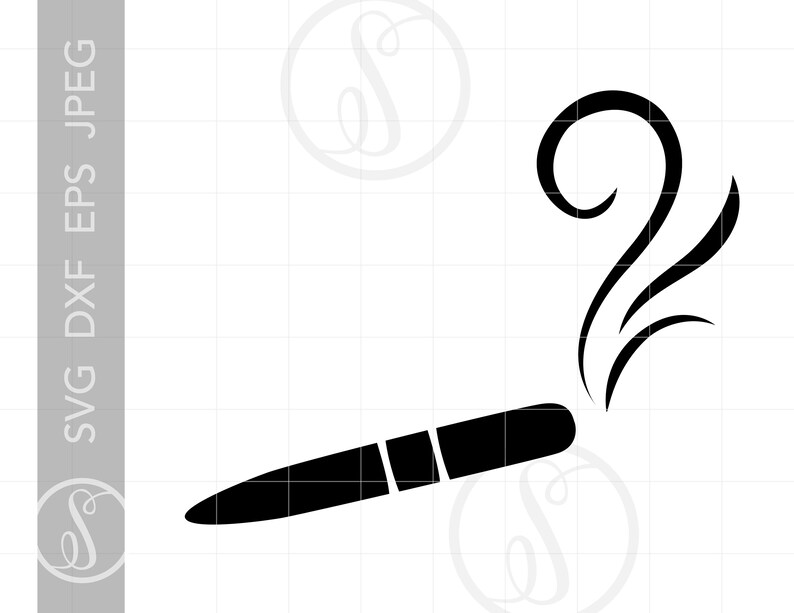 Cigar SVG Cigar Clipart Cigar Silhouette Cut File Cigar | Etsy