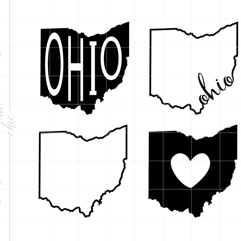 Ohio Silhouette - Etsy