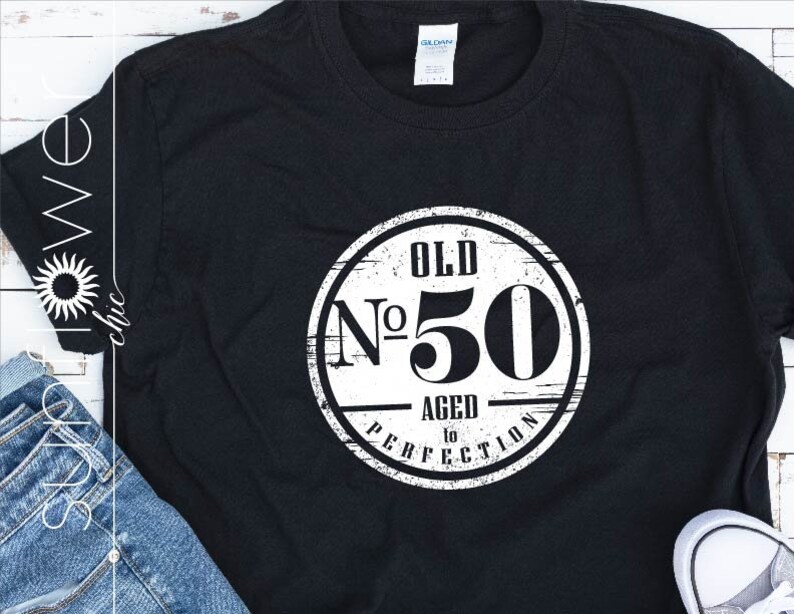50th Birthday SVG Old No 50 Aged to Perfection Svg - Etsy