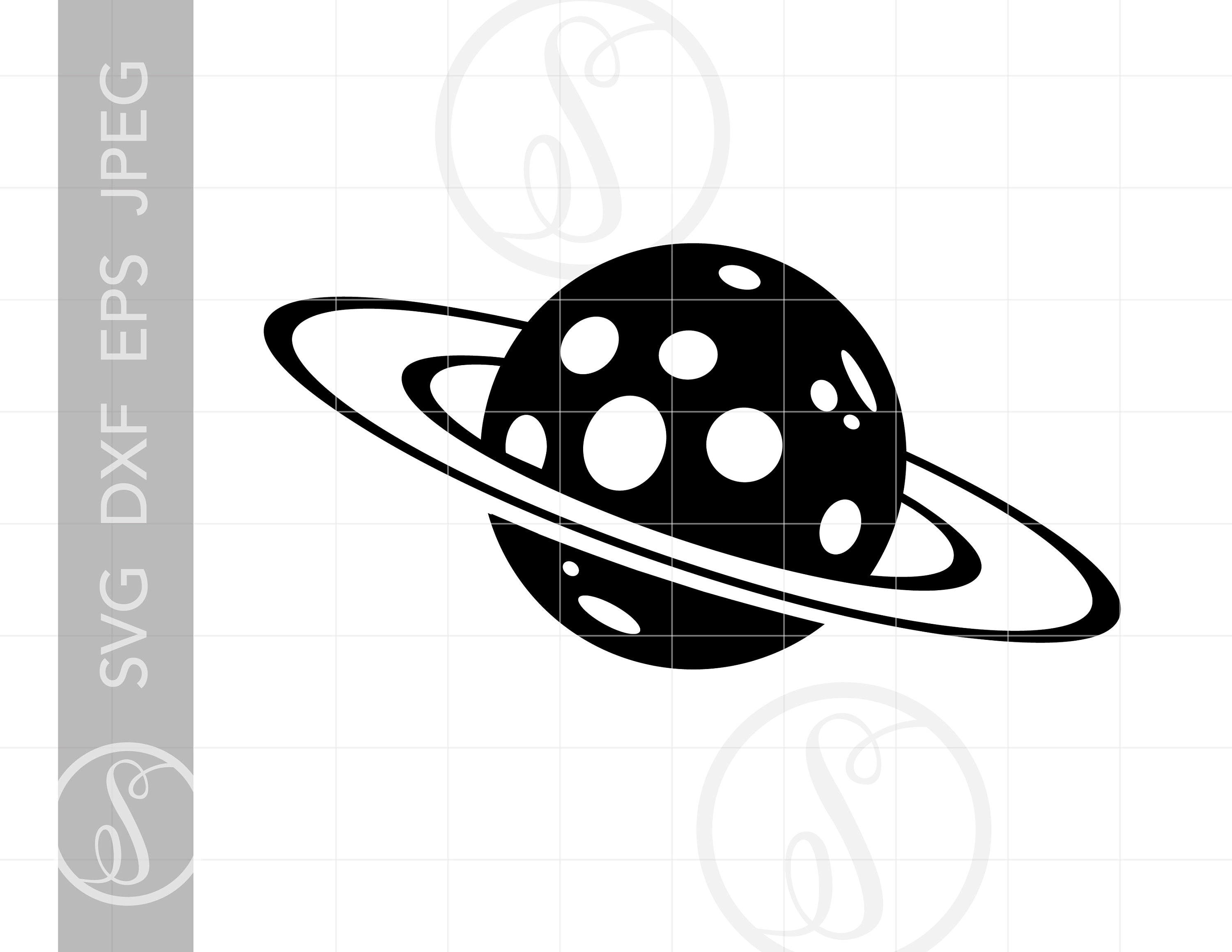 Planet SVG Rocket Clipart Space Planet Cut File for Cricut | Etsy