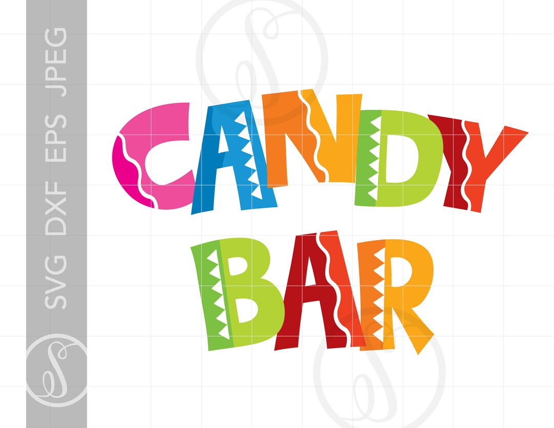 Candy Bar Sign Svg Art | Candy Bar Svg Cut Files | Png Dxf Eps ...